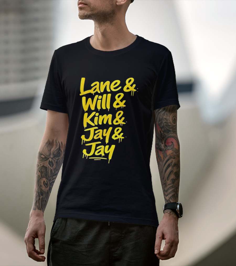Lane Will Kim Jay Jay Graffiti Style Names T-Shirt