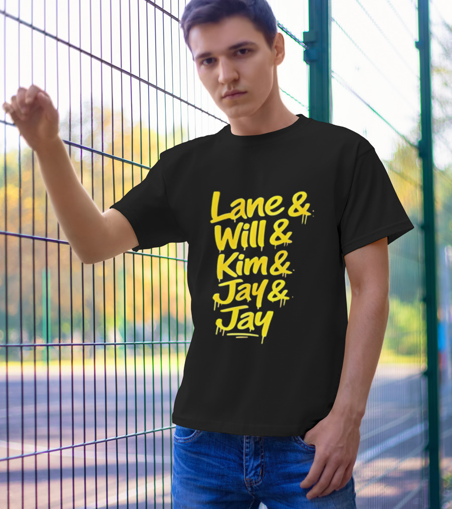Lane Will Kim Jay Jay Graffiti Style Names T-Shirt