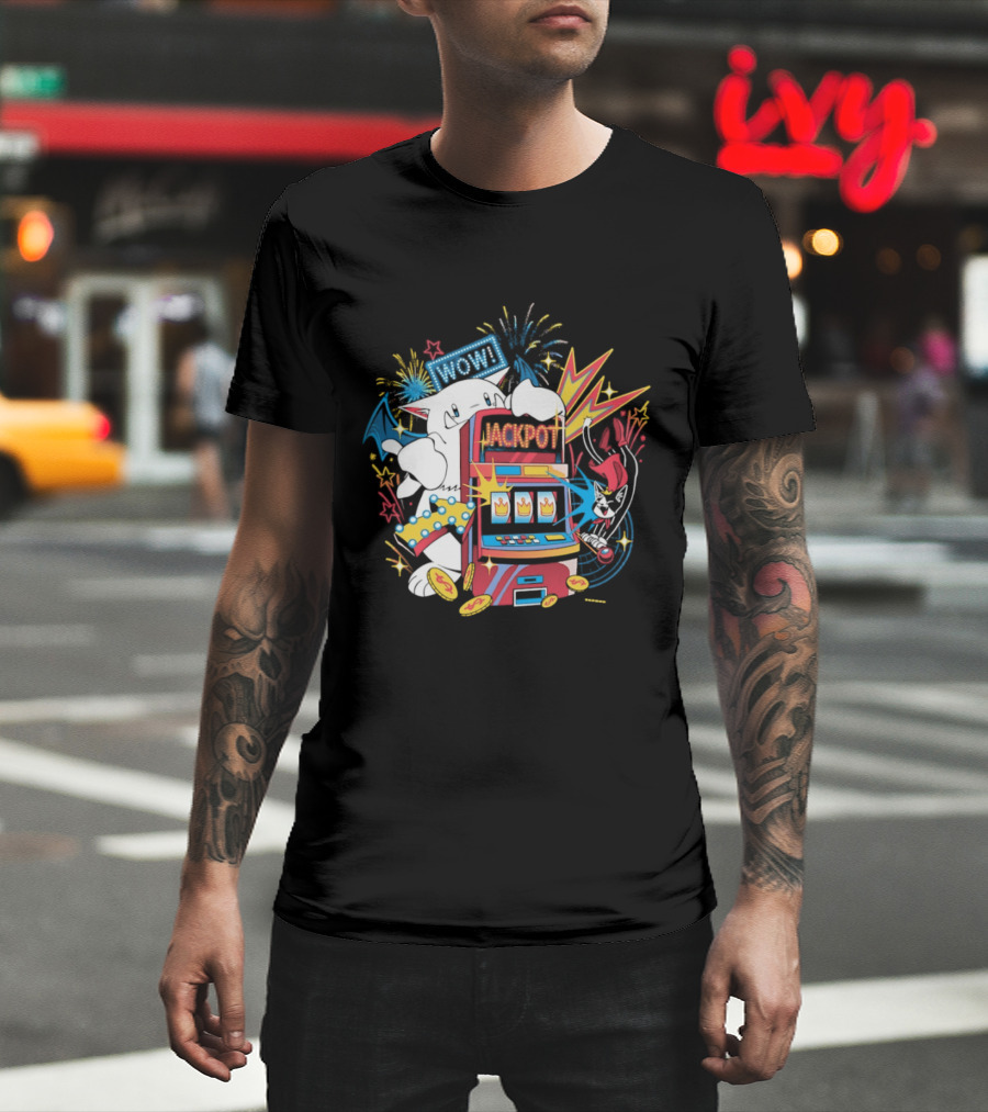 Final Fantasy Moogle Jackpot Slot Machine WOW Explosion T-Shirt