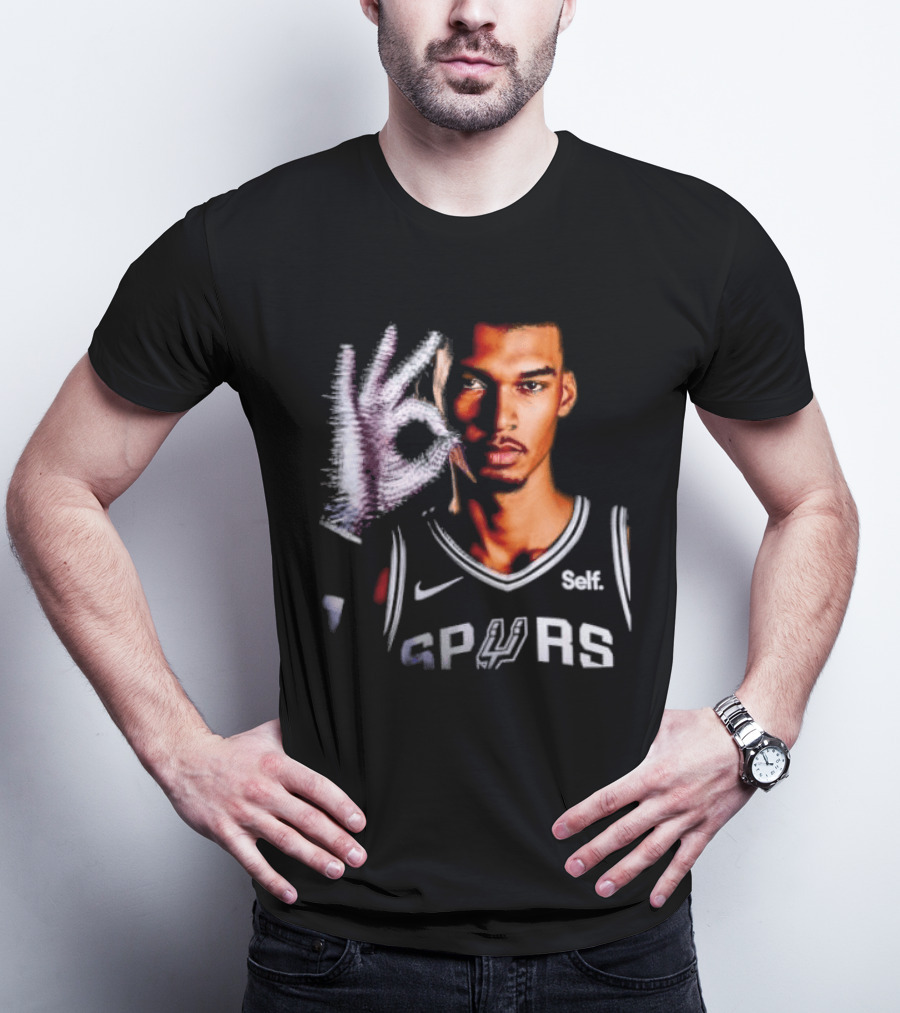 Victor Wembanyama Spurs Iceman Drake Glove T-Shirt