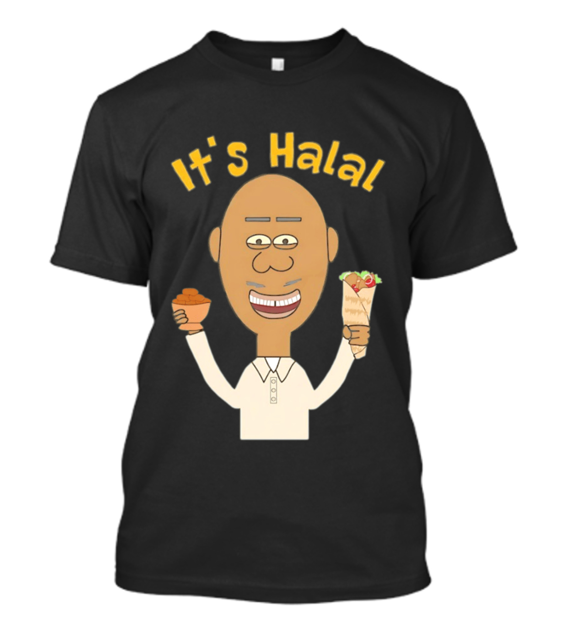 It's Halal Man With Dates And Kebab Celebrating Ramadan T-Shirt
