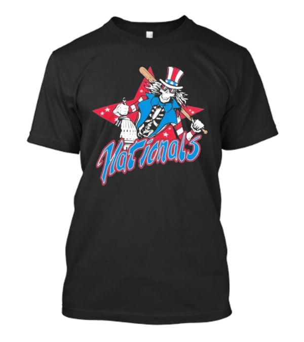 Washington Nationals Grateful Dead Uncle Sam Star Baseball Collaboration T-Shirt