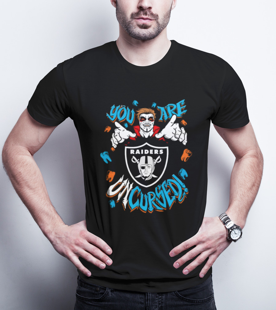 WWE Danhausen Las Vegas Raiders You Are Uncursed T-Shirt