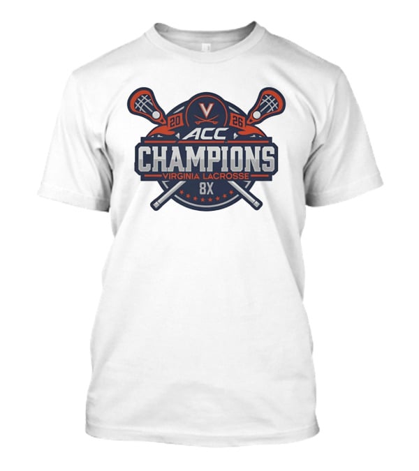 Virginia Cavaliers 2026 ACC Champions 8X Lacrosse Victory T-Shirt