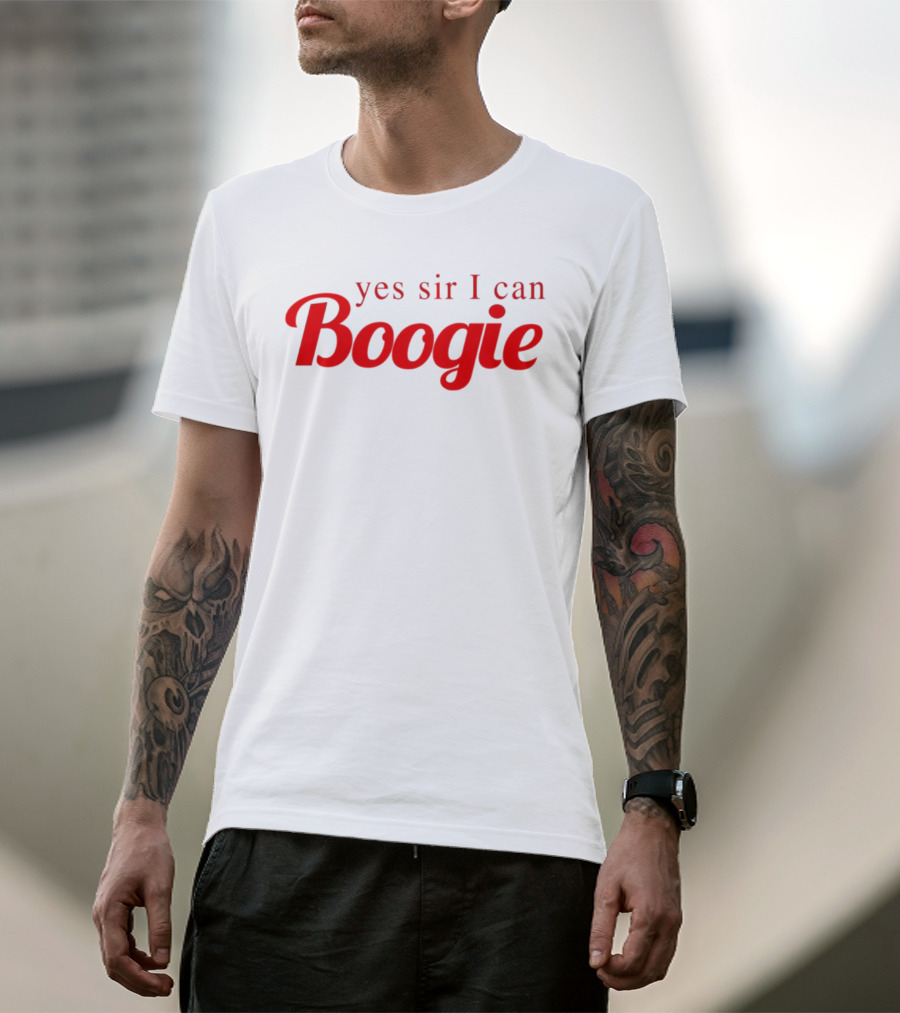 Yes Sir I Can Boogie Vintage Disco Embroidered T-Shirt