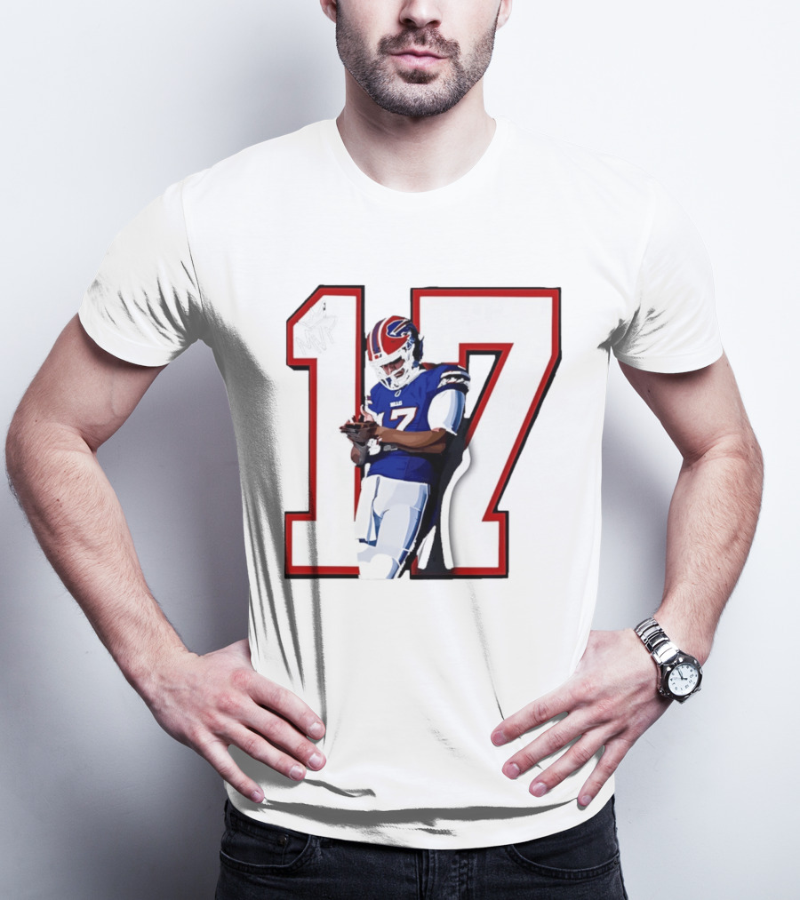 Josh Allen Buffalo Bills Number 17 MVP Football Player T-Shirt