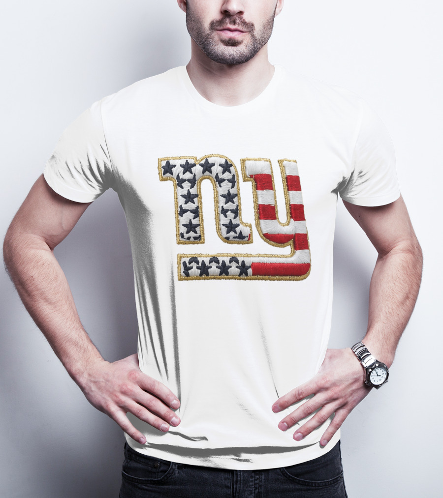 America 250 NY Giants Stars Stripes Hat T-Shirt
