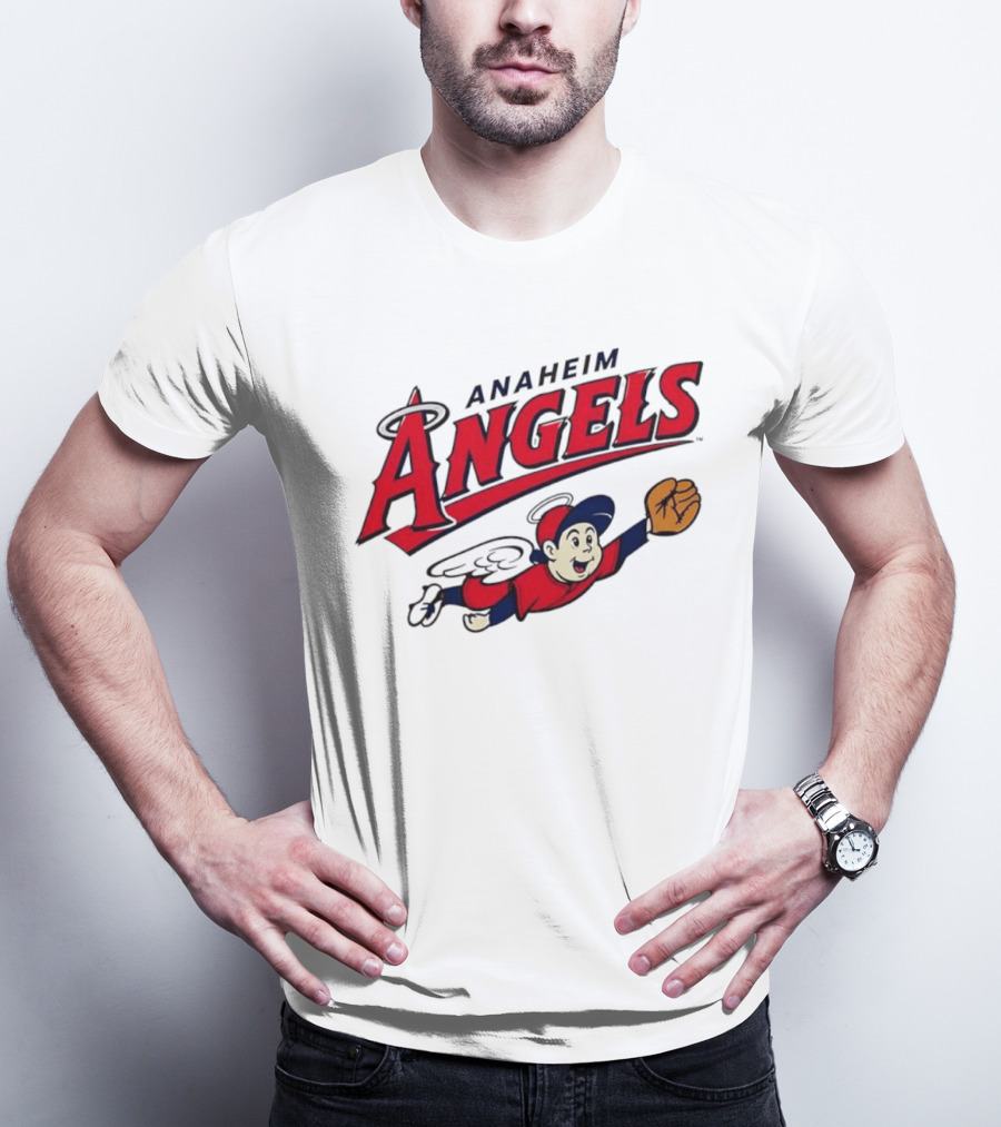Anaheim Angels Vintage Baseball Flying T-Shirt