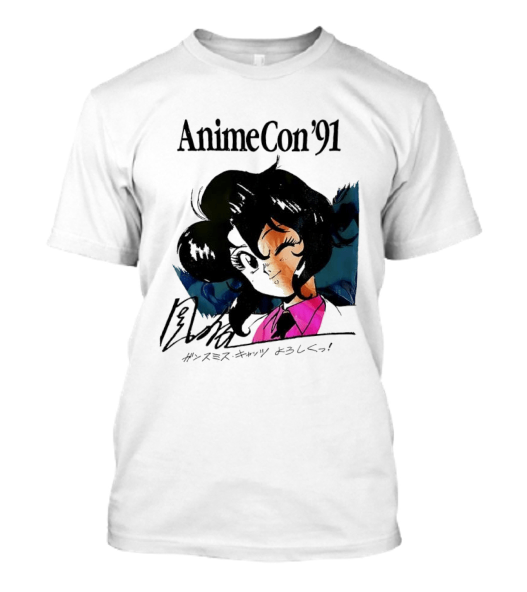 Anime Con '91 Character With Autograph And Japanese T-Shirt