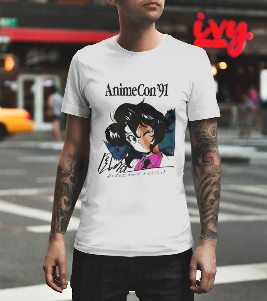 Anime Con '91 Character With Autograph And Japanese T-Shirt