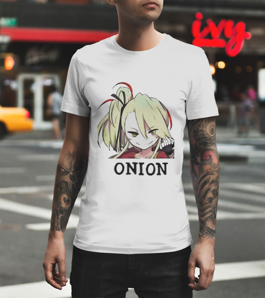 Deathpolca Anime Style Character With Onion T-Shirt