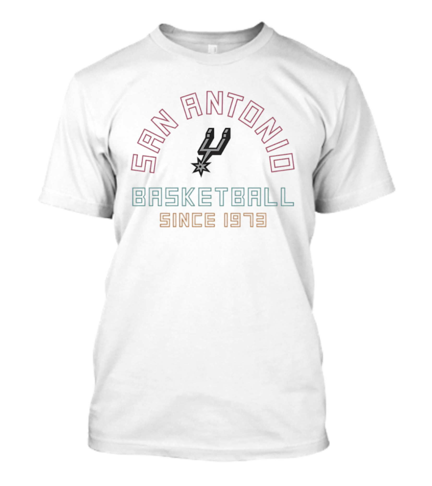 San Antonio Spurs Basketball Since 1973 Vintage Team T-Shirt
