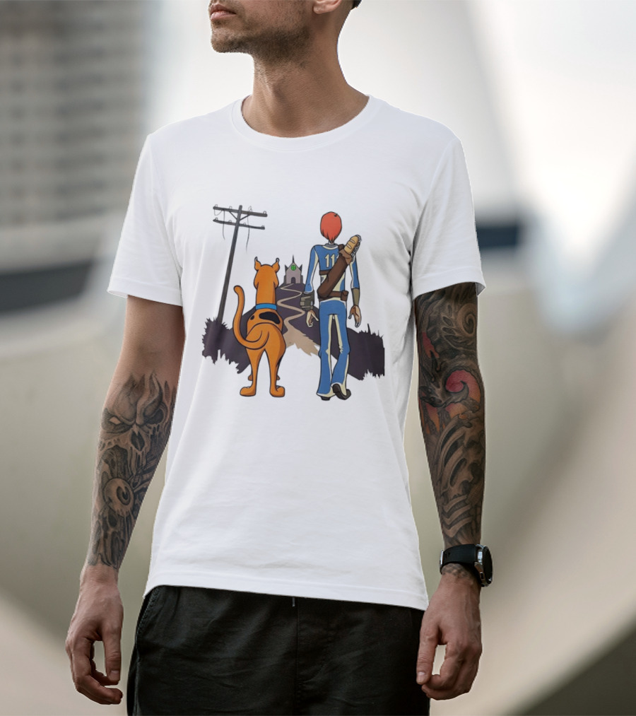 Scooby Doo Shaggy Rogers Fallout Vault Dweller Adventure T-Shirt
