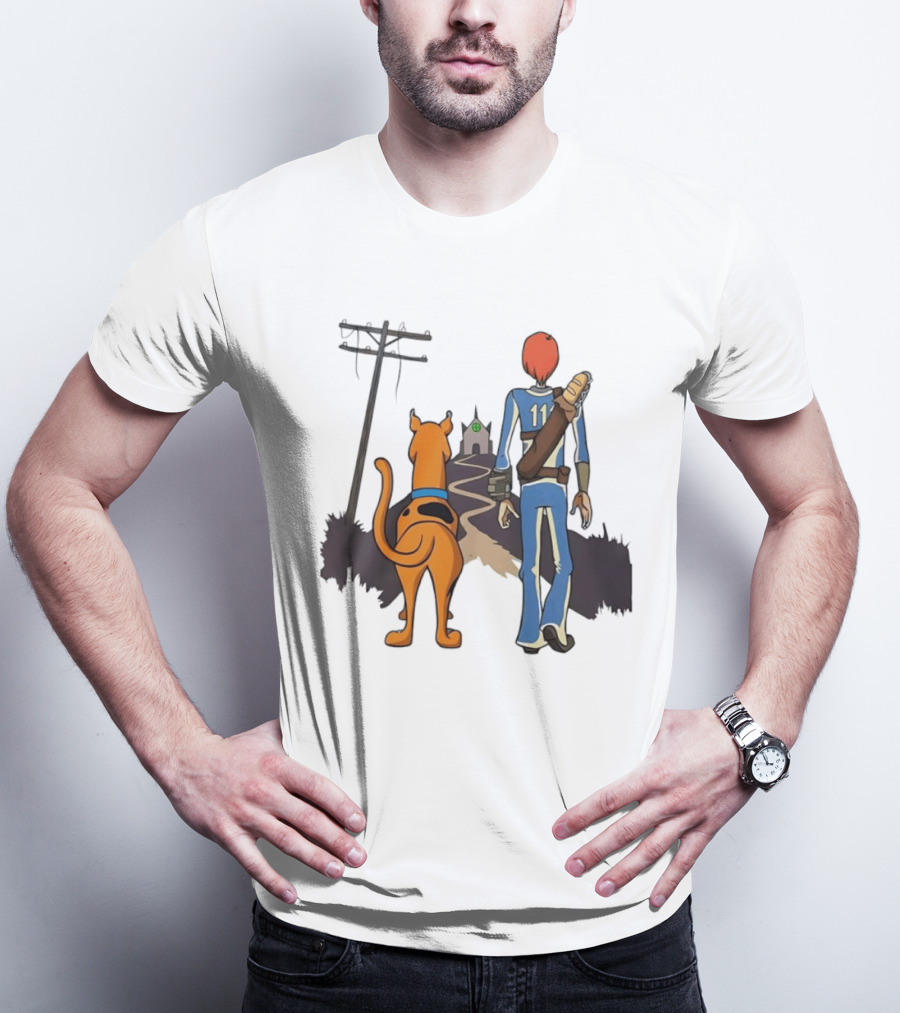 Scooby Doo Shaggy Rogers Fallout Vault Dweller Adventure T-Shirt