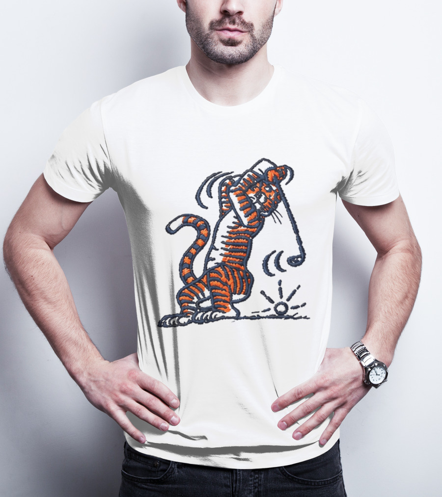 Auburn Swinging Tiger Embroidery Golf Hat Auburn University T-Shirt