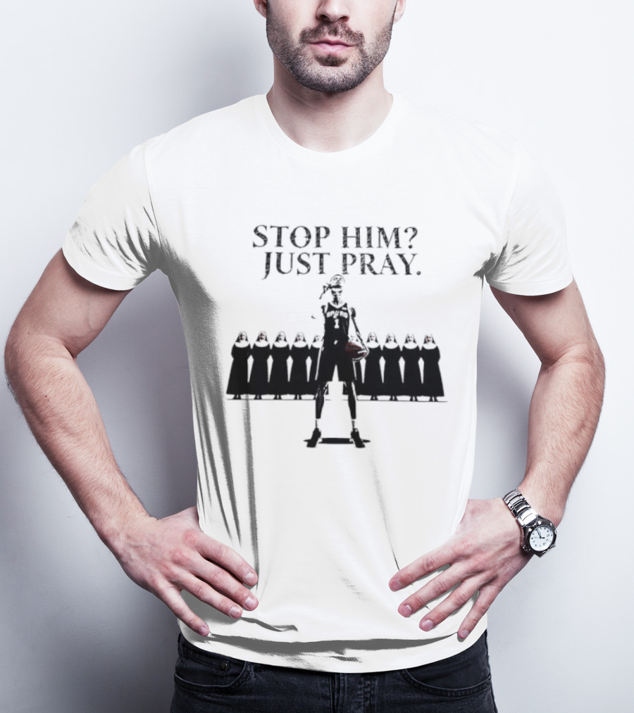 Victor Wembanyama San Antonio Spurs NBA Stop Him Just Pray T-Shirt