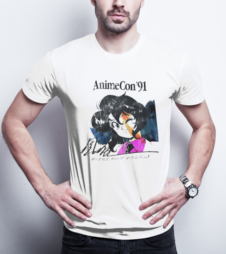 AnimeCon '91 Rally Vincent Gunsmith Cats Manga T-Shirt