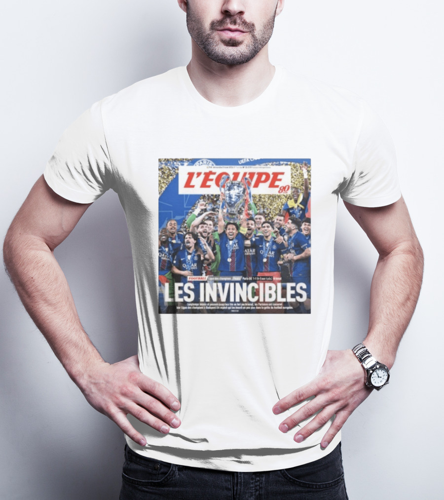 L'Équipe 80 Les Invincibles Football Ligue Des Champions T-Shirt