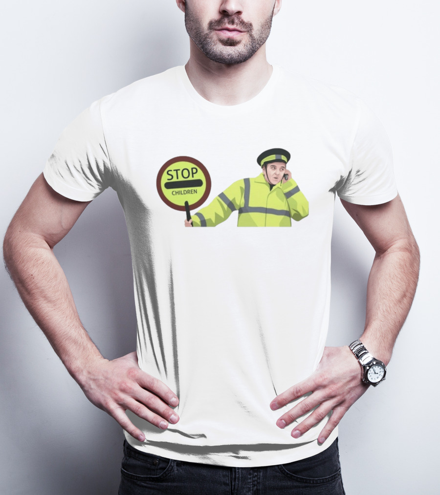 Line Of Duty Stop Children Max And Paddy Crossing Guard T-Shirt