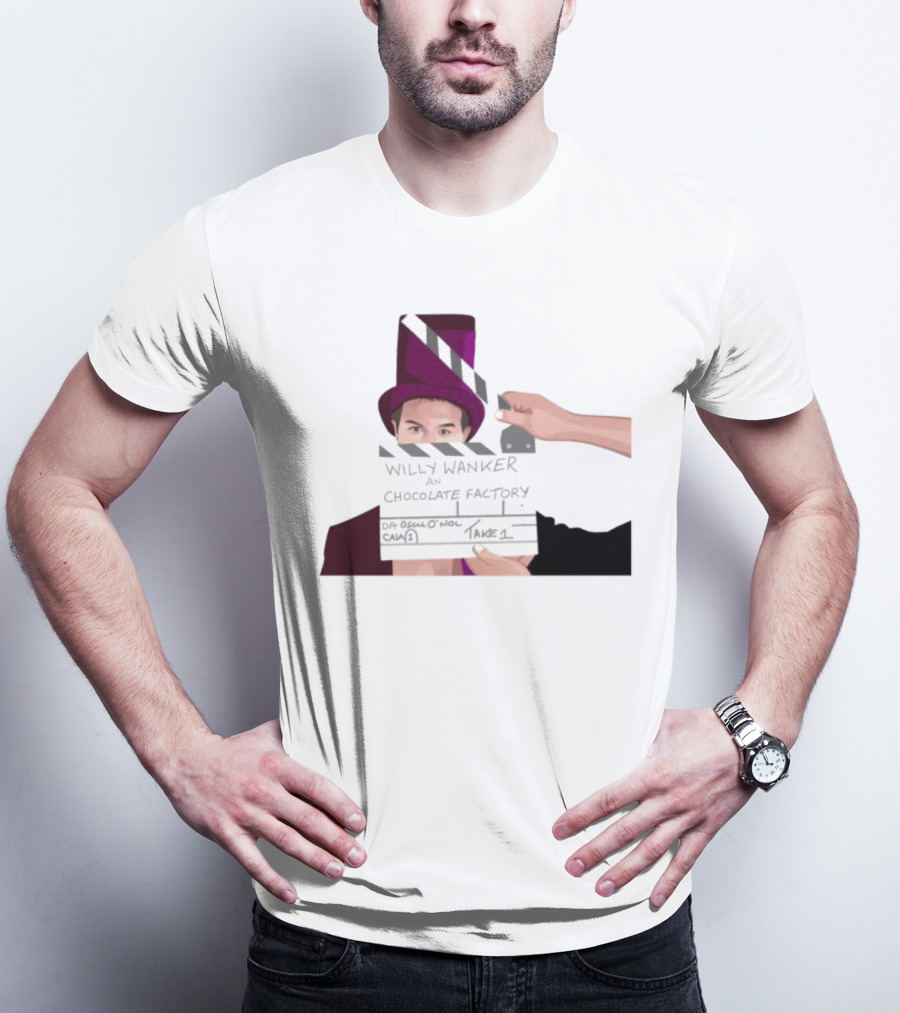 Max And Paddy Willy Wanker Chocolate Factory Movie Scene Take 1 T-Shirt