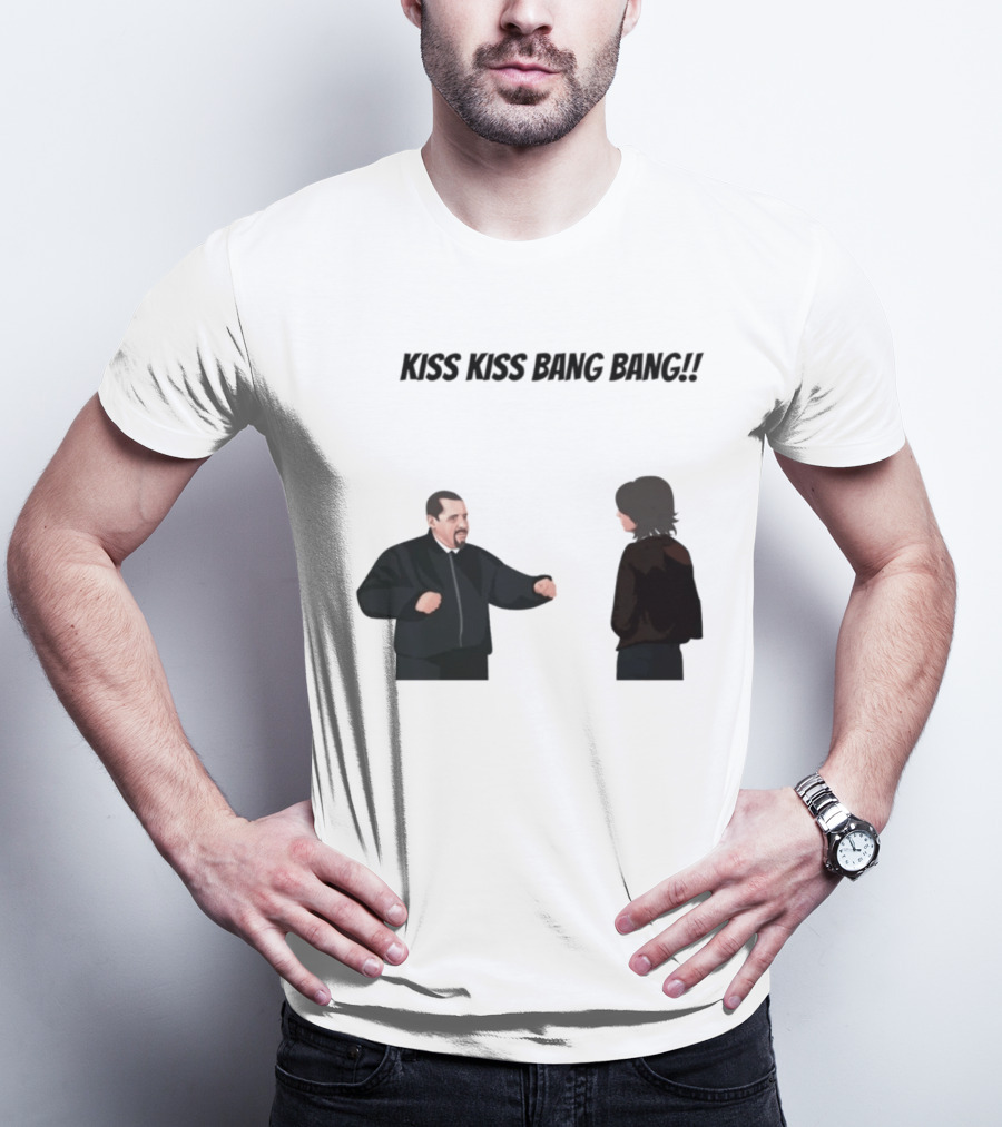 Kiss Kiss Bang Bang Bobby Bacala And Tony Soprano HBO Series T-Shirt