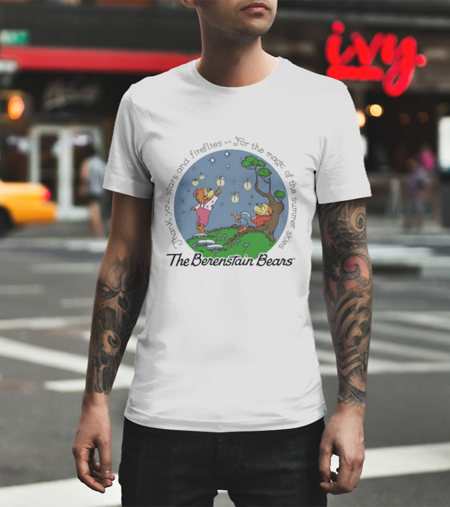 The Berenstain Bears Thank You Stars And Fireflies For The Magic Of The Summer Nights T-Shirt