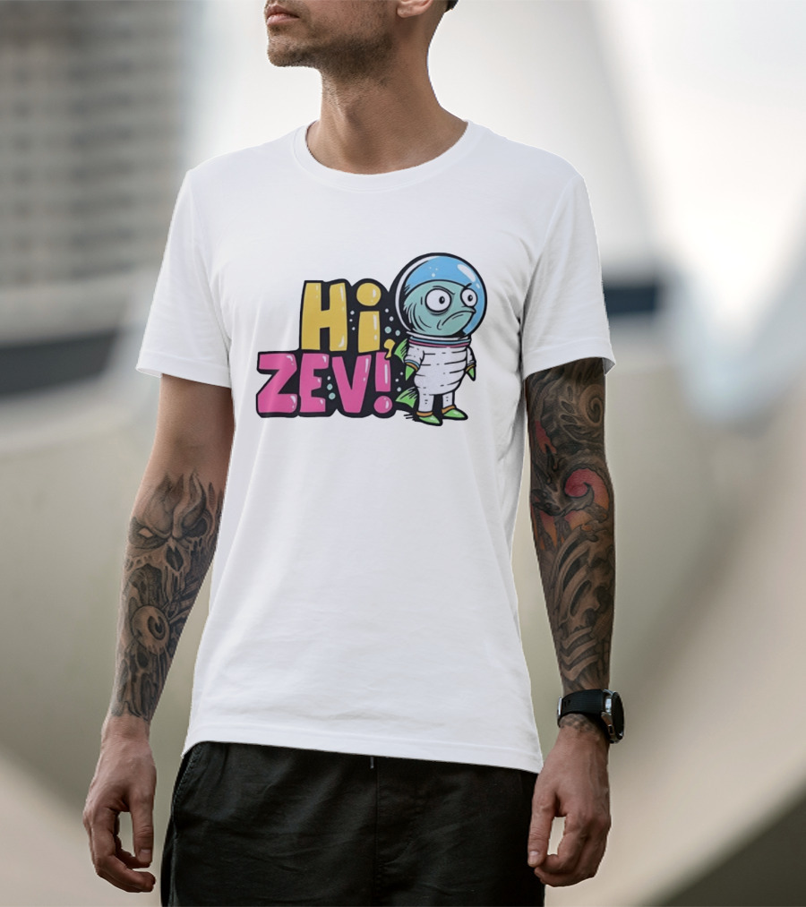 Hi Zev Astronaut Fish NBA New York Knicks Jalen Brunson Cartoon T-Shirt