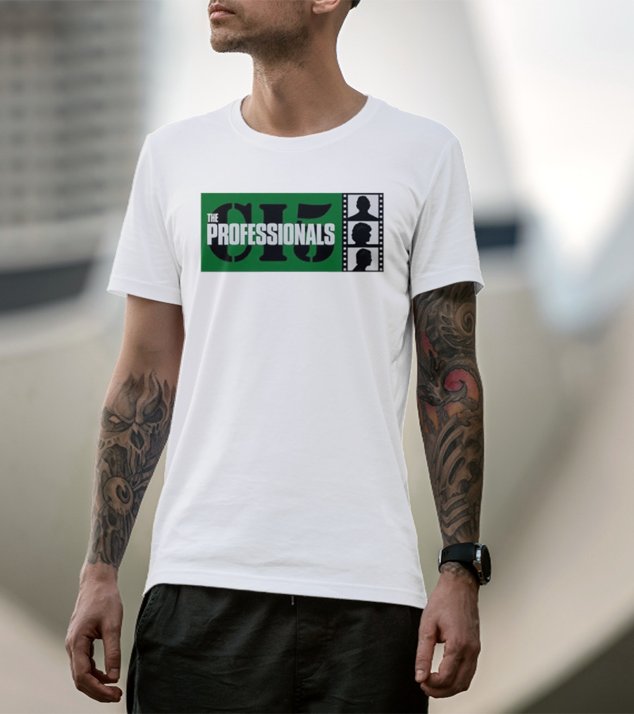 The Professionals CI5 TV Series Bodie Doyle Cowley Silhouette Film Strip T-Shirt