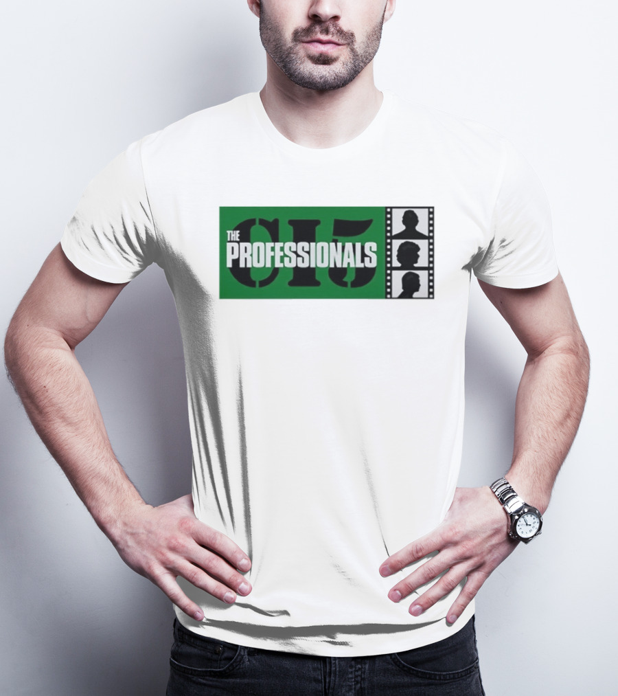 The Professionals CI5 TV Series Bodie Doyle Cowley Silhouette Film Strip T-Shirt