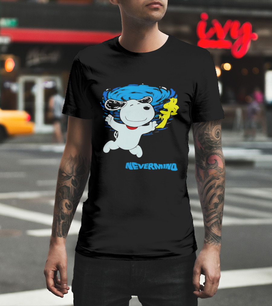 Snoopy Woodstock Nevermind Swimming Adventure T-Shirt
