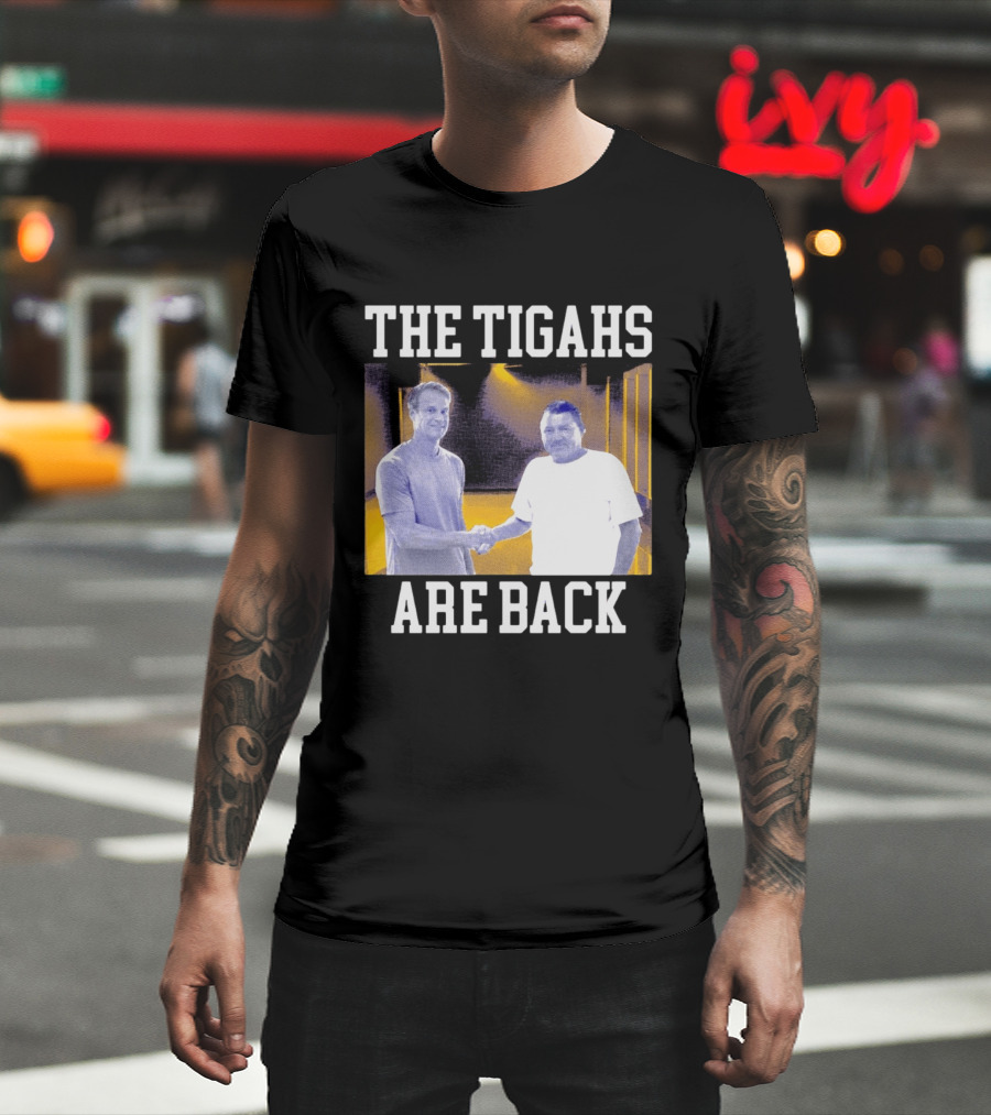 The Tigahs Are Back Brian Kelly Handshake T-Shirt