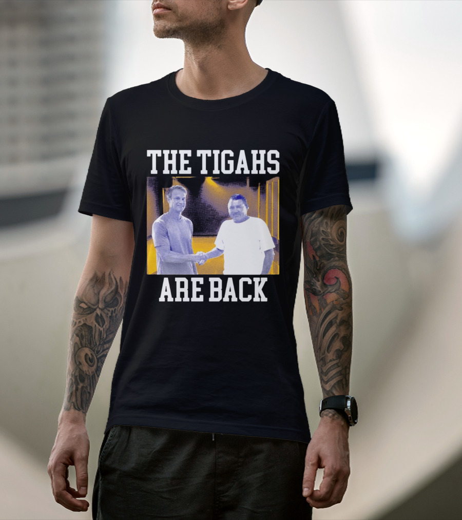 The Tigahs Are Back Brian Kelly Handshake T-Shirt