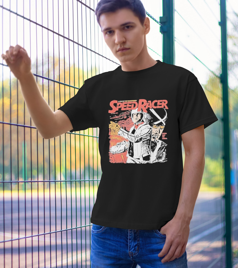 Speed Racer Movie Mach 5 Racer X Manga Style Wachowskis Film T-Shirt