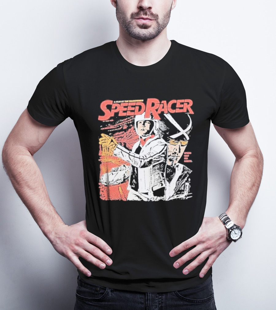 Speed Racer Movie Mach 5 Racer X Manga Style Wachowskis Film T-Shirt