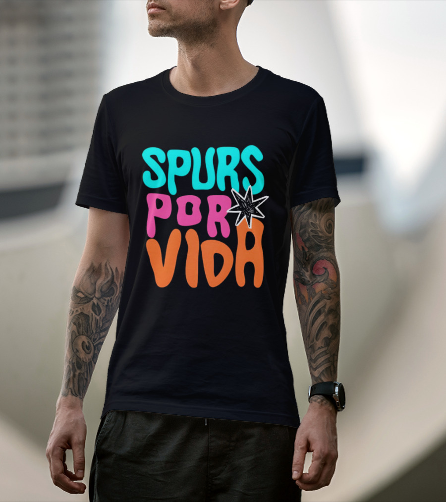 Spurs Por Vida San Antonio Basketball NBA 2026 T-Shirt