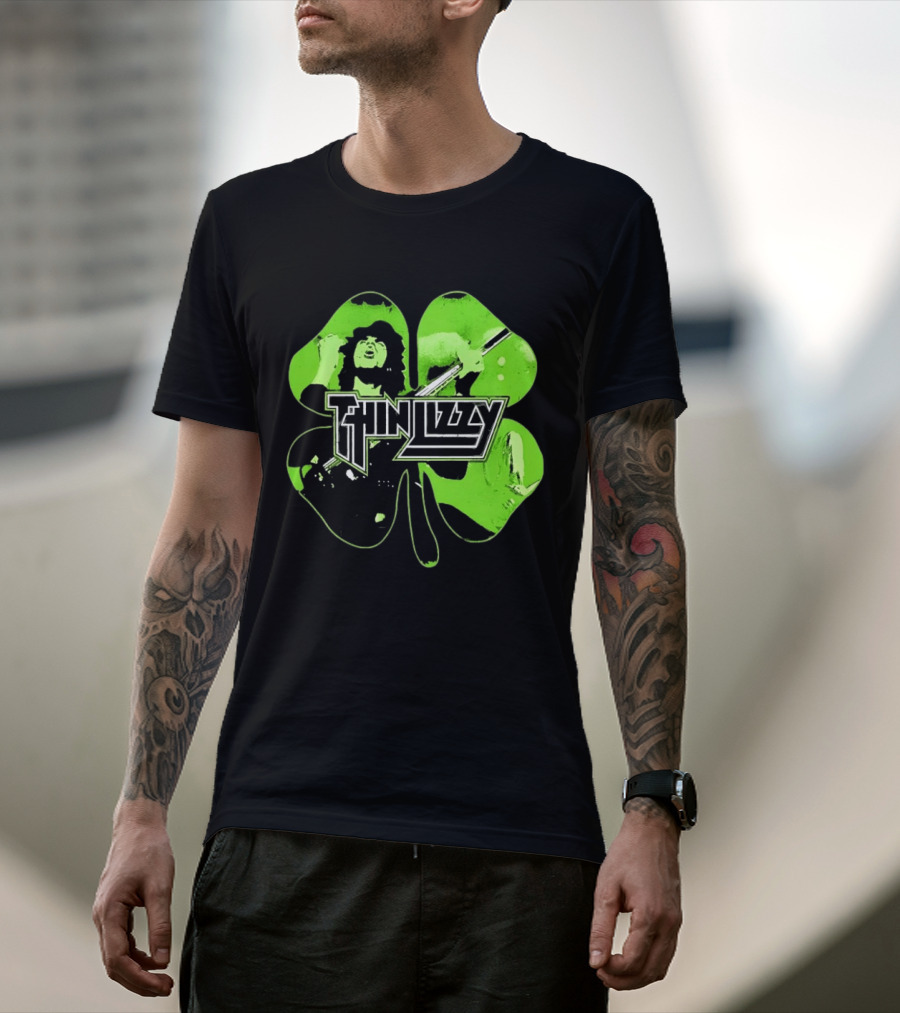 Thin Lizzy Irish Rock Band Green Clover St. Patrick's Day 2026 T-Shirt