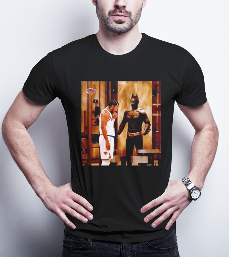 New York Knicks Jaylen Brunson Meets Batman Gotham T-Shirt