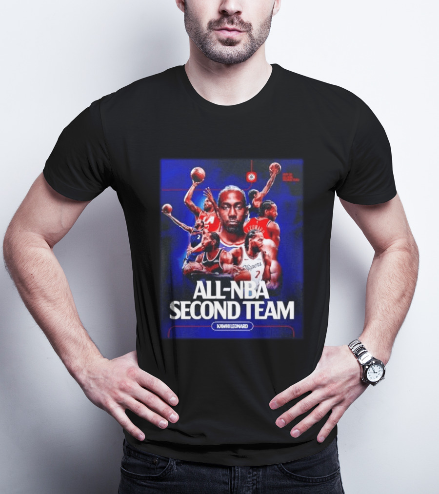 Kawhi Leonard Clippers All NBA Second Team Basketball Highlights T-Shirt