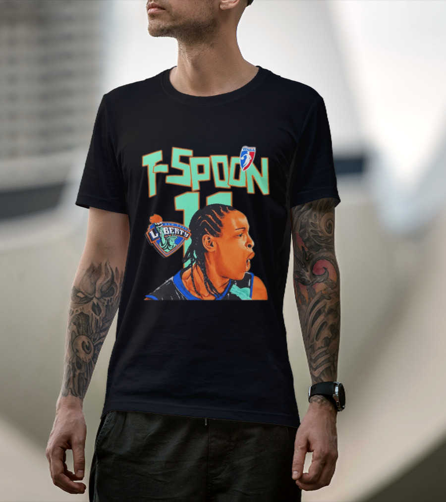 WNBA Spoon Teresa Weatherspoon New York Liberty Basketball 11 T-Shirt