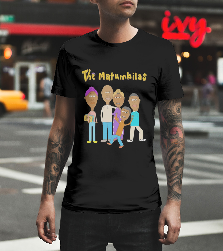 The Matumbilas Family Cartoon Conspiracy Animated Book Characters T-Shirt