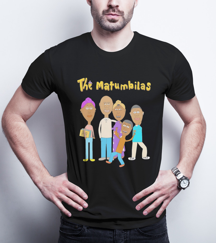 The Matumbilas Family Cartoon Conspiracy Animated Book Characters T-Shirt