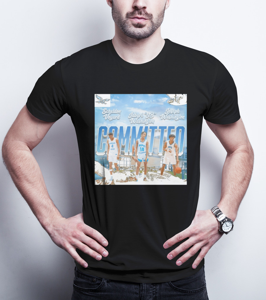 Committed Basketball Sheldon Voyard Jabari JB Washington Joseph Washington Nighthawk NPC T-Shirt