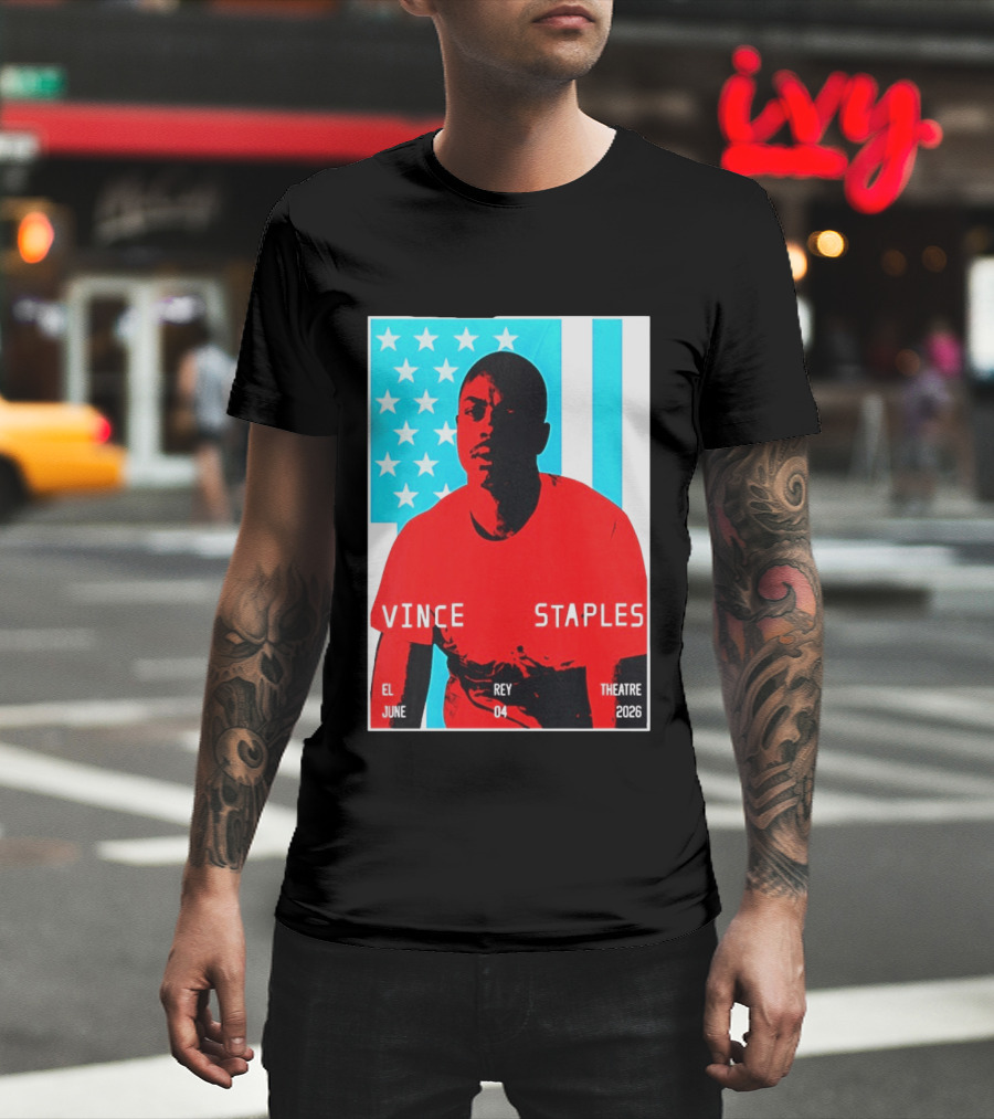 Vince Staples El Rey Theatre Los Angeles June 4 2026 T-Shirt