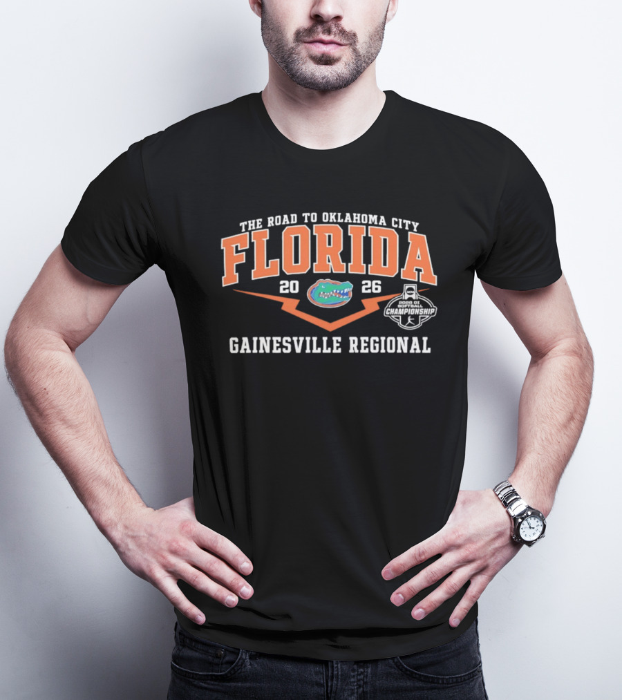 Florida Gators 2026 Road To Oklahoma City Gainesville Regional T-Shirt