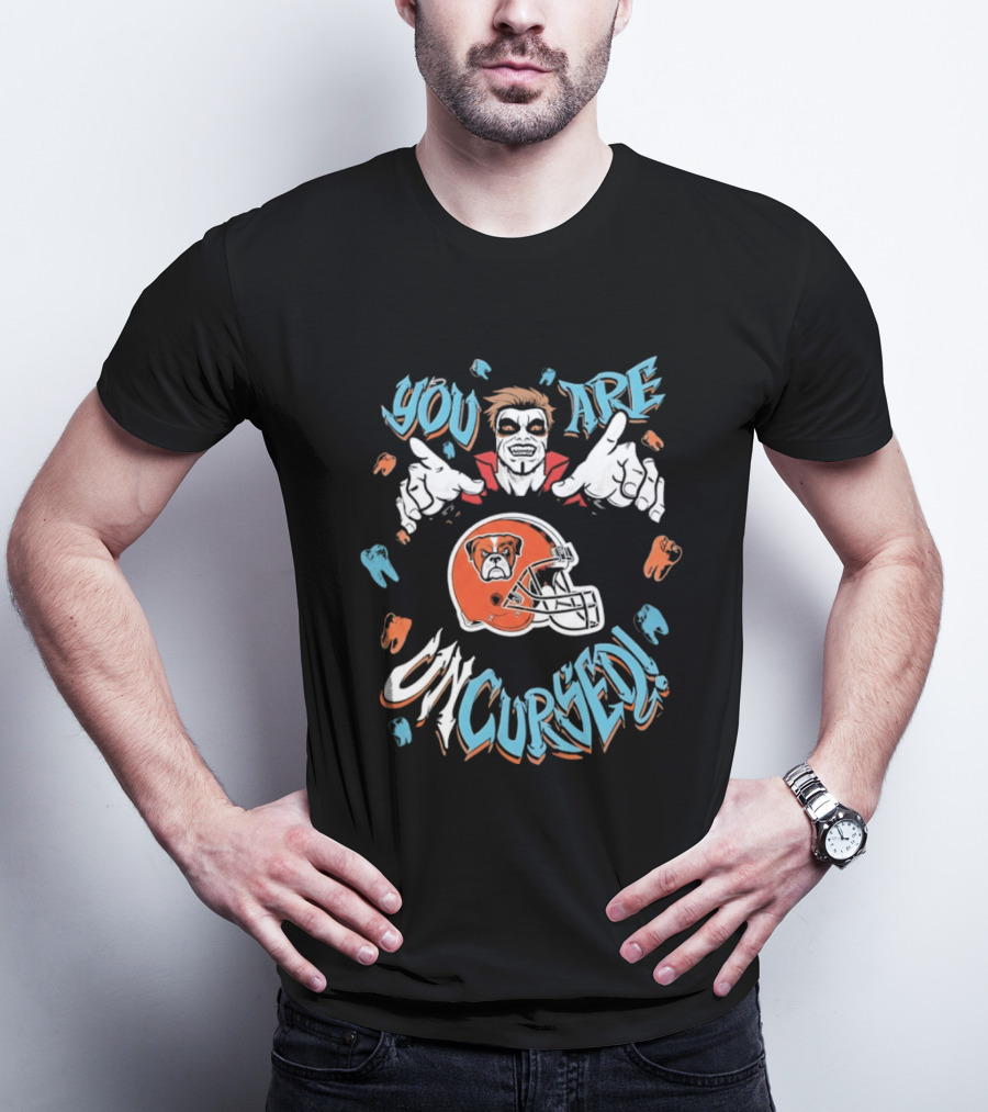 WWE Danhausen You Are Uncursed Cleveland Browns Collaboration T-Shirt
