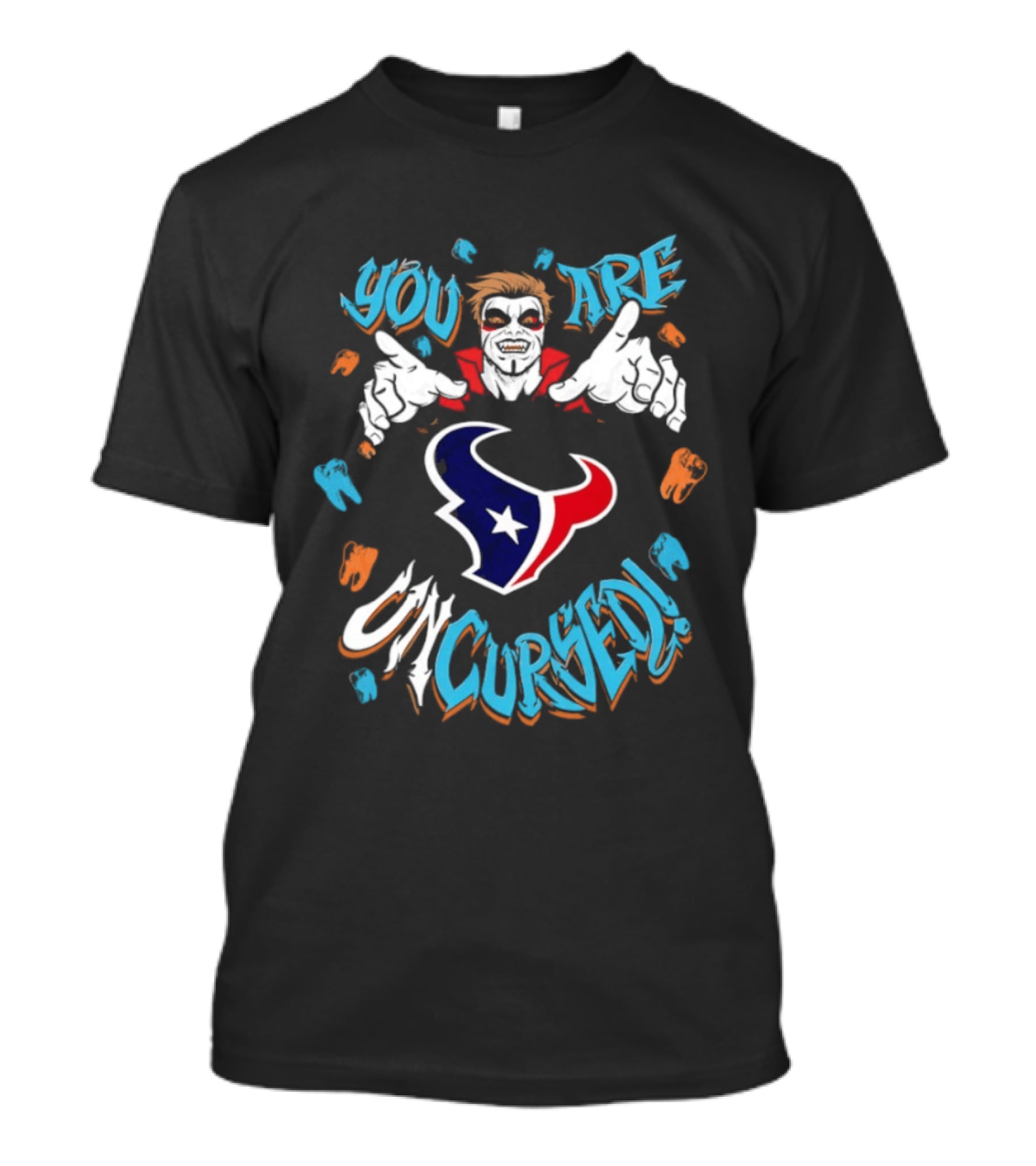 WWE Danhausen Houston Texans You Are Uncursed Collaboration T-Shirt