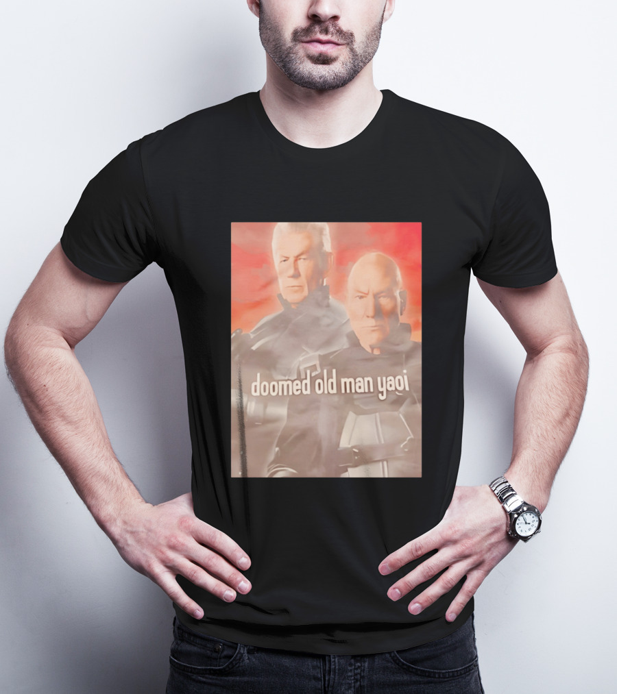 Ian McKellen Magneto Charles Xavier Doomed Old Man Yaoi X Men Movie T-Shirt