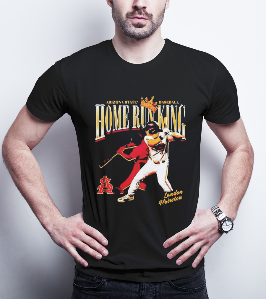 Arizona State Baseball Home Run King Landon Hairston T-Shirt
