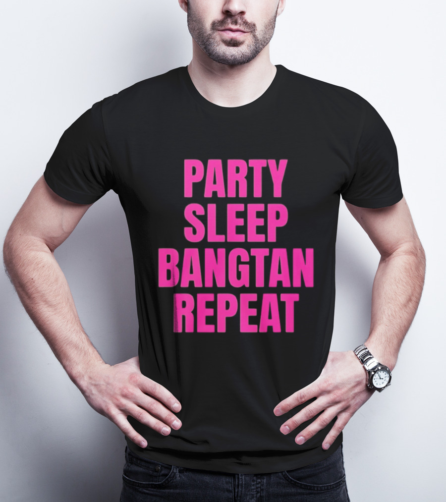 Party Sleep Bangtan Repeat BTS K Pop T-Shirt
