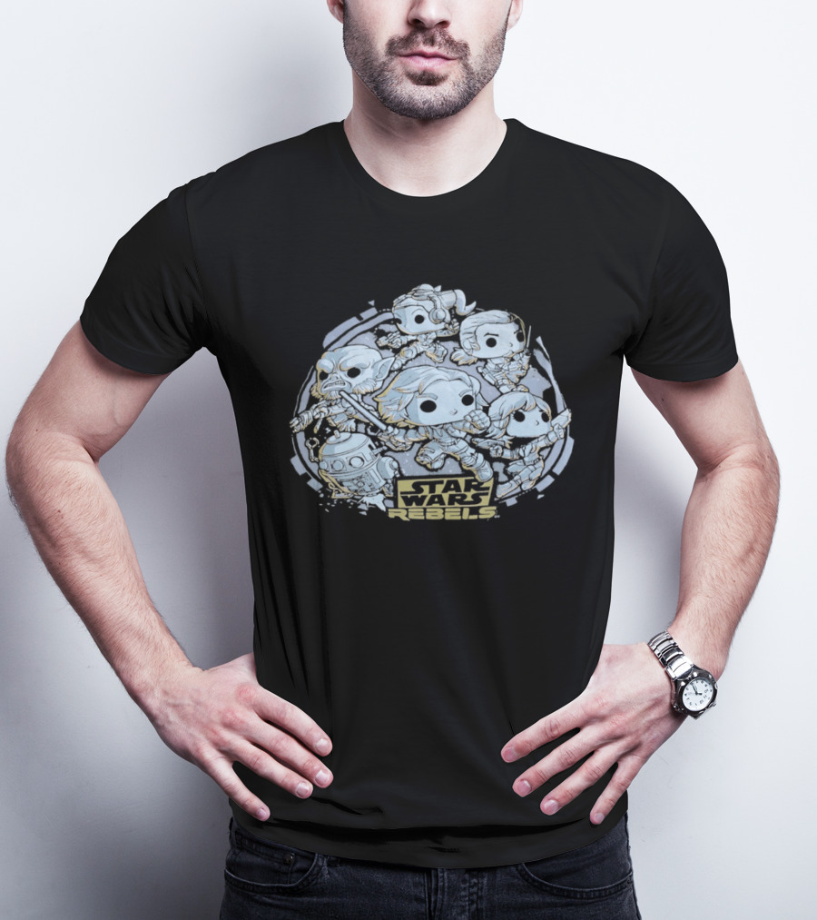 Star Wars Rebels Ghost Crew Funko Pop Figures Collection T-Shirt